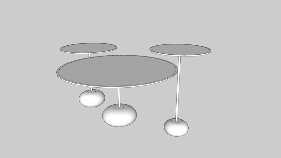 Button Up Accent Tables | 3D Warehouse