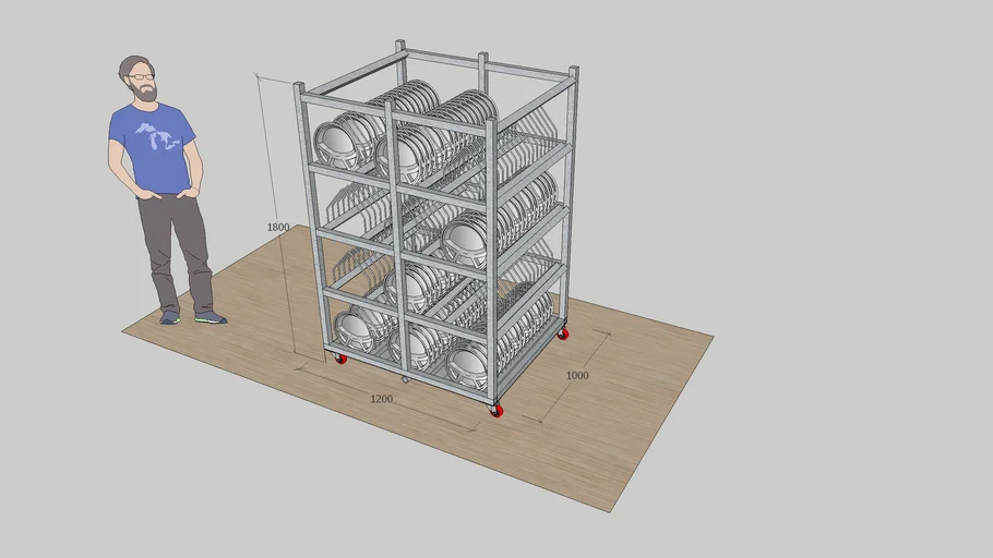 Plate Trolley | 3D Warehouse