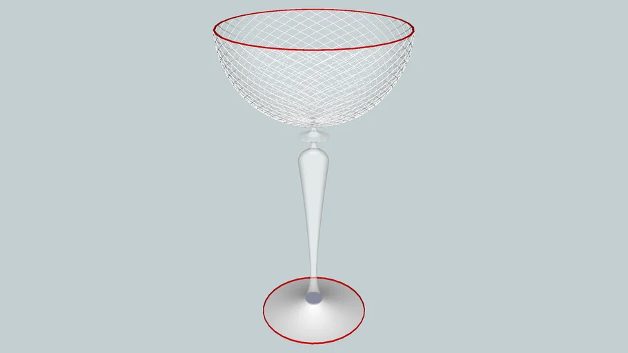 Reticello Glass Goblet | 3D Warehouse