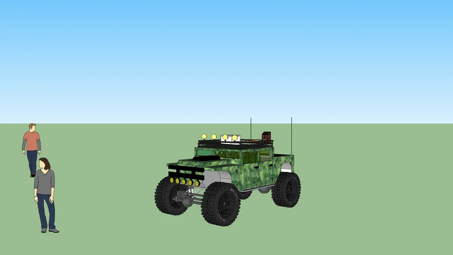 lifted hummer | 3D Warehouse