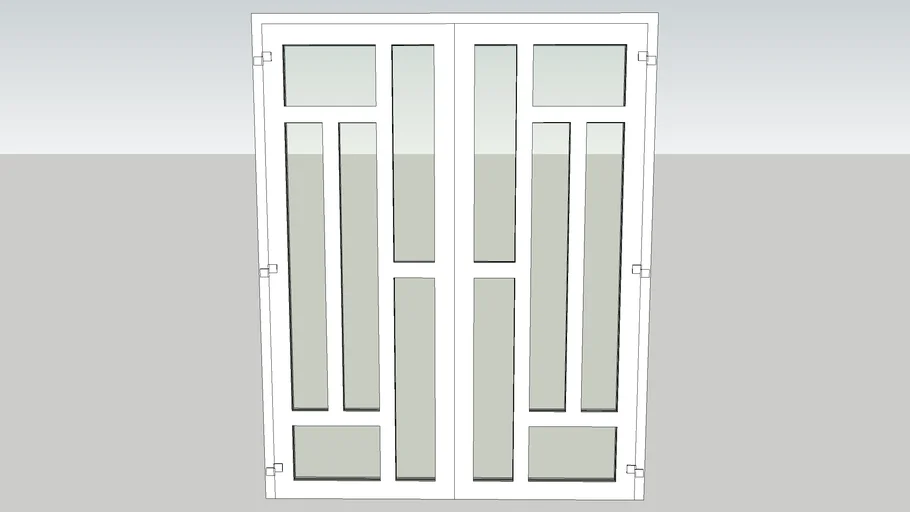 Cửa nhựa lõi thép | 3D Warehouse