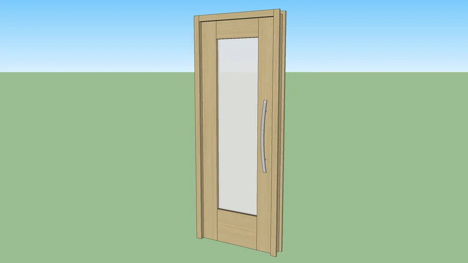 Wood door 80x200 | 3D Warehouse
