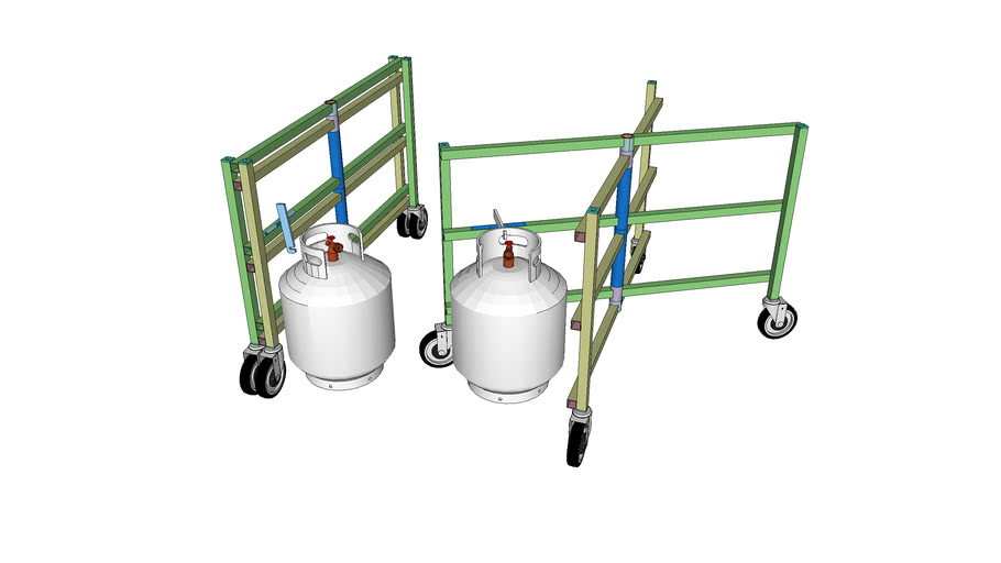 Propane Gas Griddle Stand | 3D Warehouse