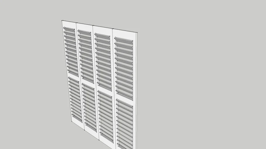 Shutters Louvred | 3D Warehouse