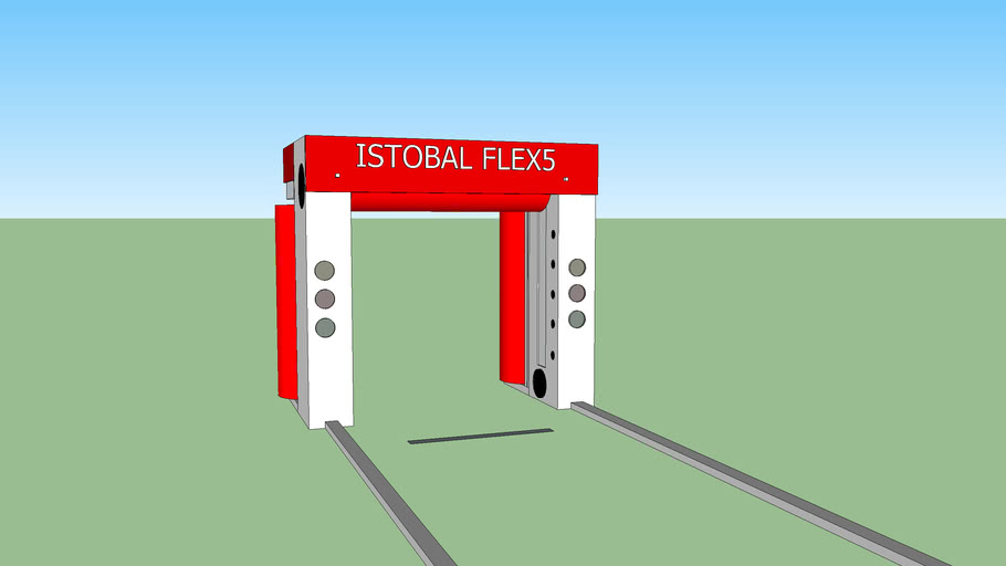 Istobal Flex5 3 Brush Car Wash | 3D Warehouse