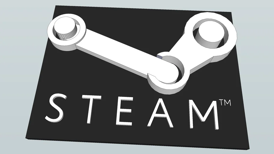 Steam Logo - 3D | 3D Warehouse