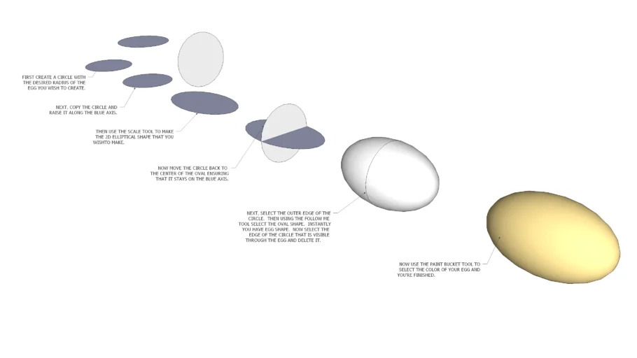 How To Make An Egg Shape Tutorial | 3D Warehouse