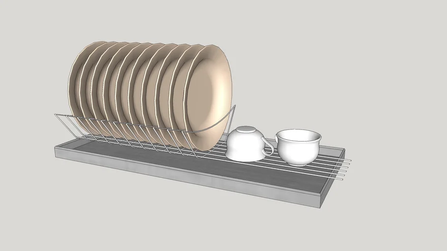 Dishwasher, Dishes & Cups | 3D Warehouse