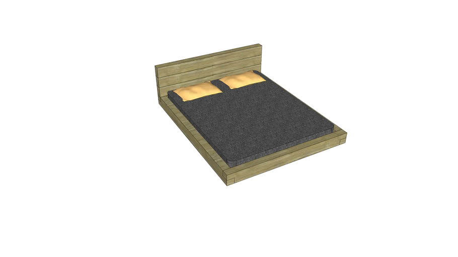 FLOATING BED with full core construction | 3D Warehouse