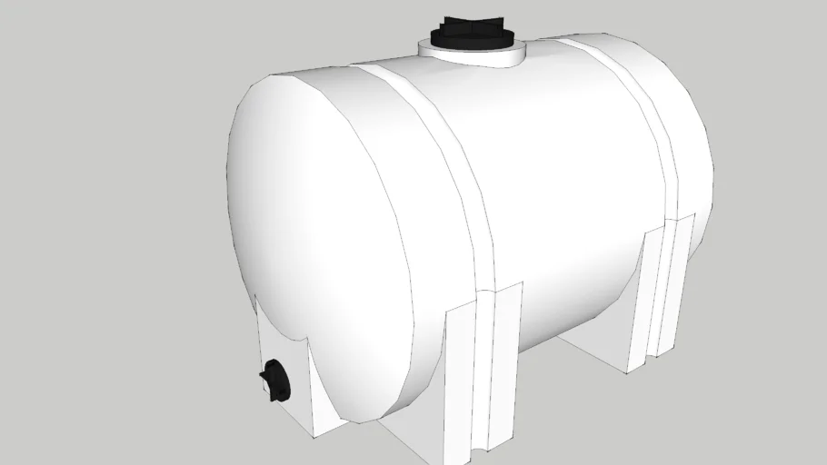 55 Gallon Horizontal Leg Tank | 3D Warehouse