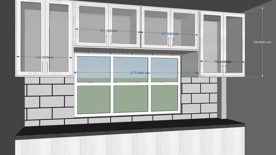 Kitchen wall unit design | 3D Warehouse