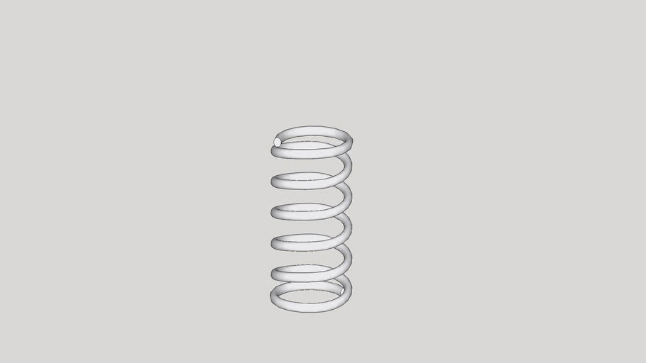 Compression spring .240 OD x .500 long | 3D Warehouse