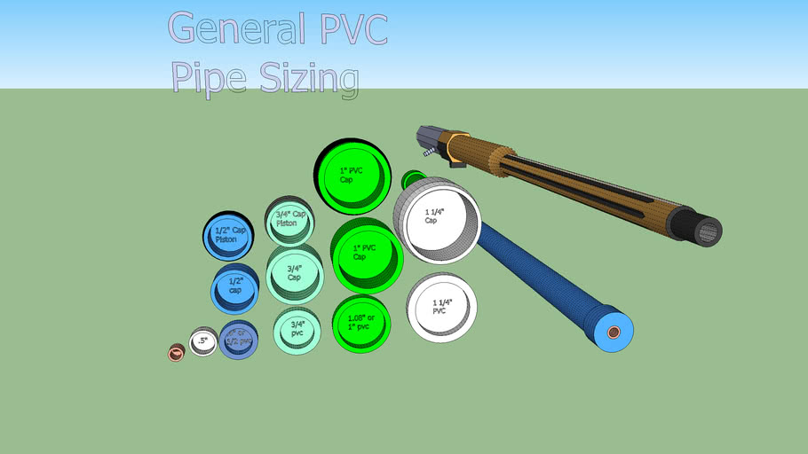 PVC Parts to make Air Guns | 3D Warehouse