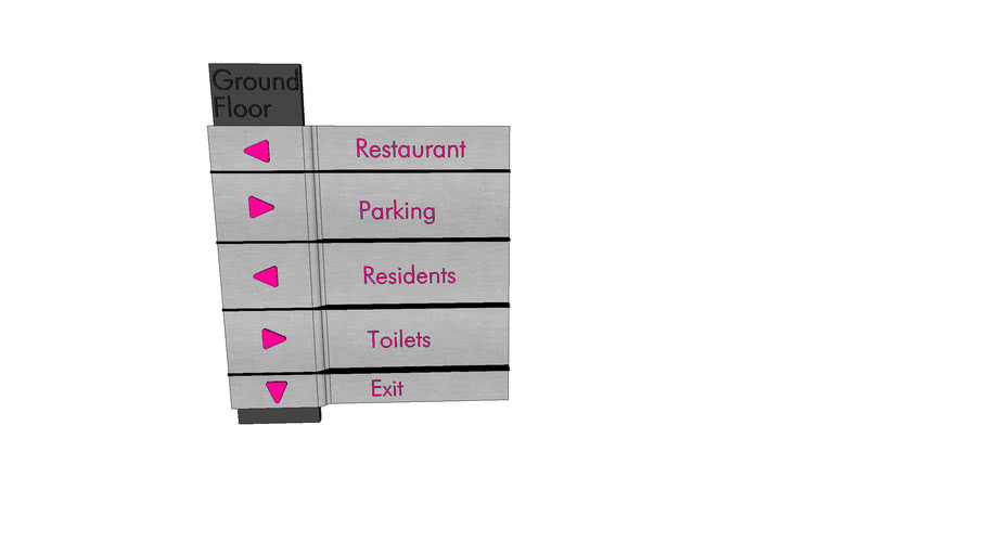 Directory Sign | 3D Warehouse