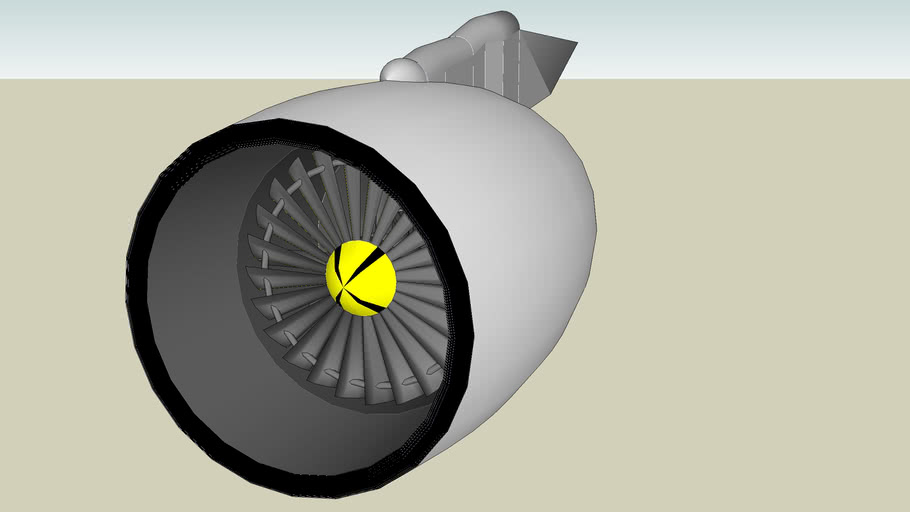 TN-3A - Jet Engine - Gas Turbine | 3D Warehouse