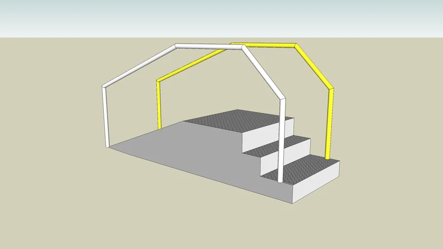 Escaleras con rampa | 3D Warehouse