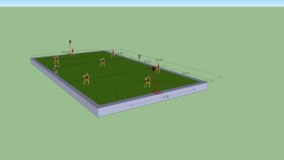 netball field | 3D Warehouse