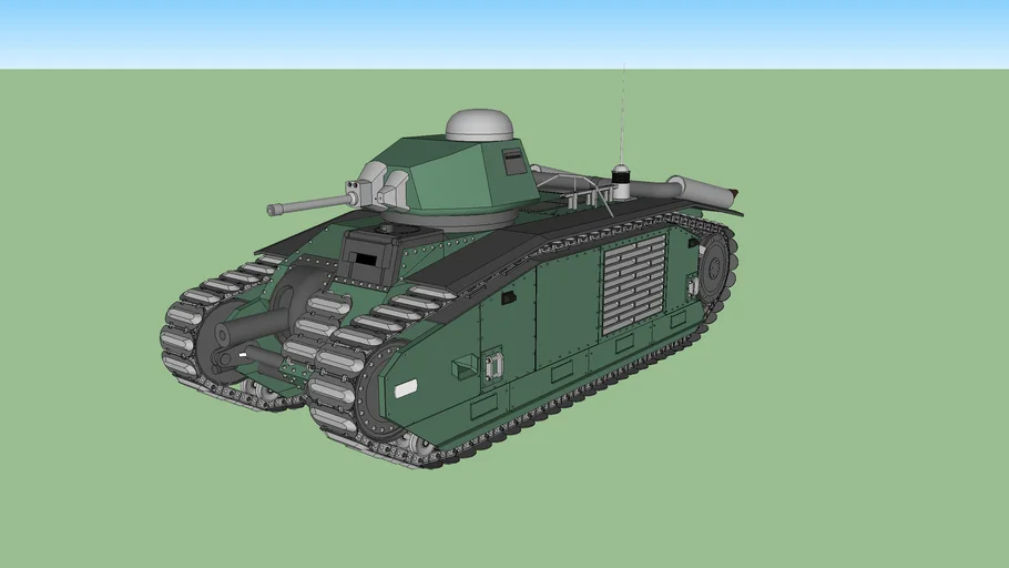 Char B1 Bis | 3D Warehouse