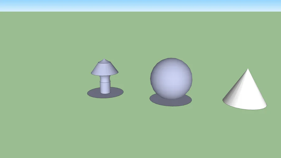 Cones and sphers | 3D Warehouse