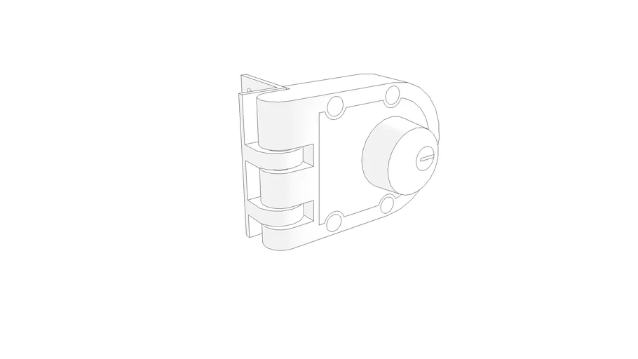 Low Poly Double Cylinder Deadbolt Lock | 3D Warehouse