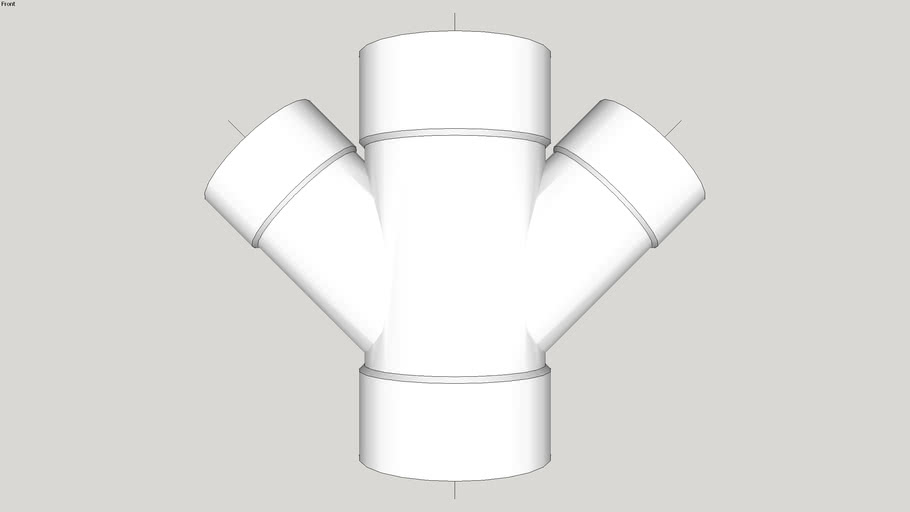 6 in on 8 in Double Wye SDR 35 | 3D Warehouse