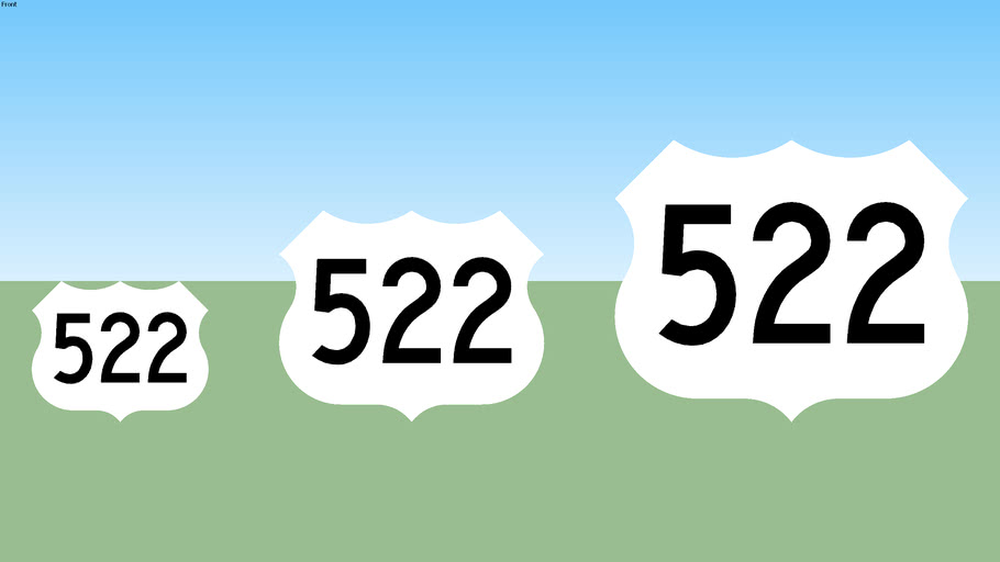 U.S. 522 Sign | 3D Warehouse