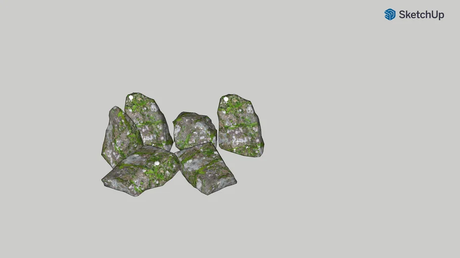 mossy rock | 3D Warehouse