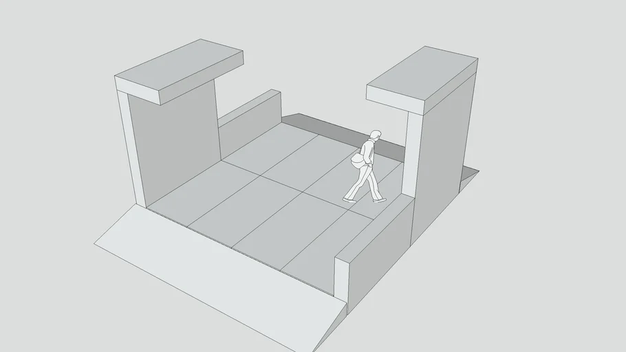 Platform with display | 3D Warehouse