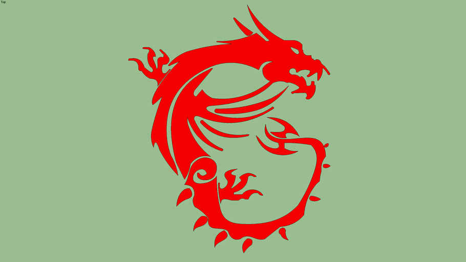 MSI Dragon V2 - Logo 3D | 3D Warehouse