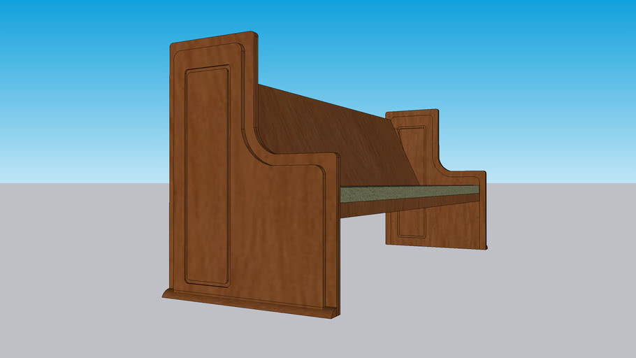 Church Pew | 3D Warehouse