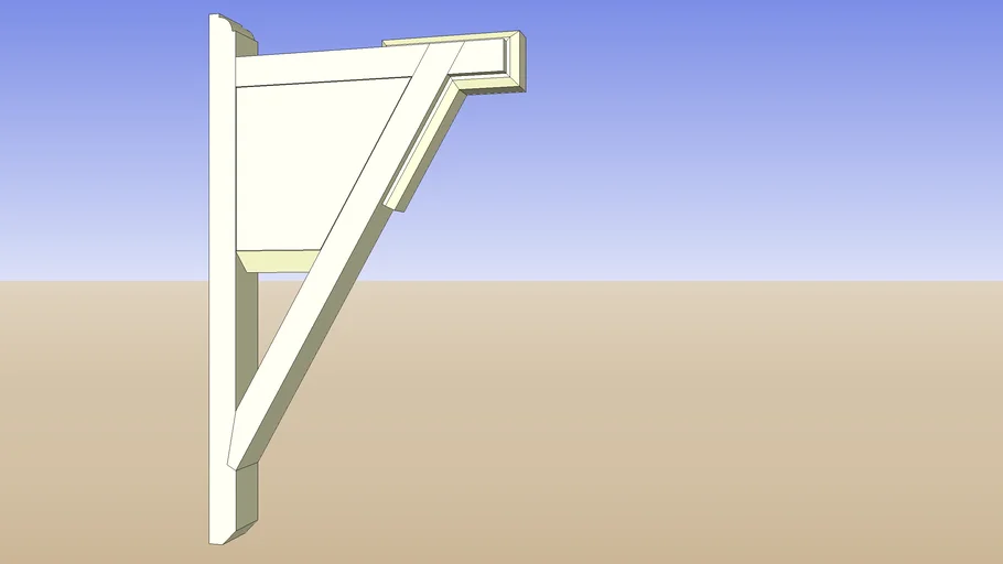 Joinery test piece - triangular frame gallows bracket | 3D Warehouse