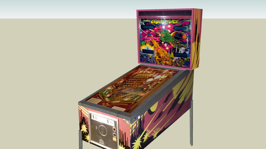 Counterforce pinball machine | 3D Warehouse