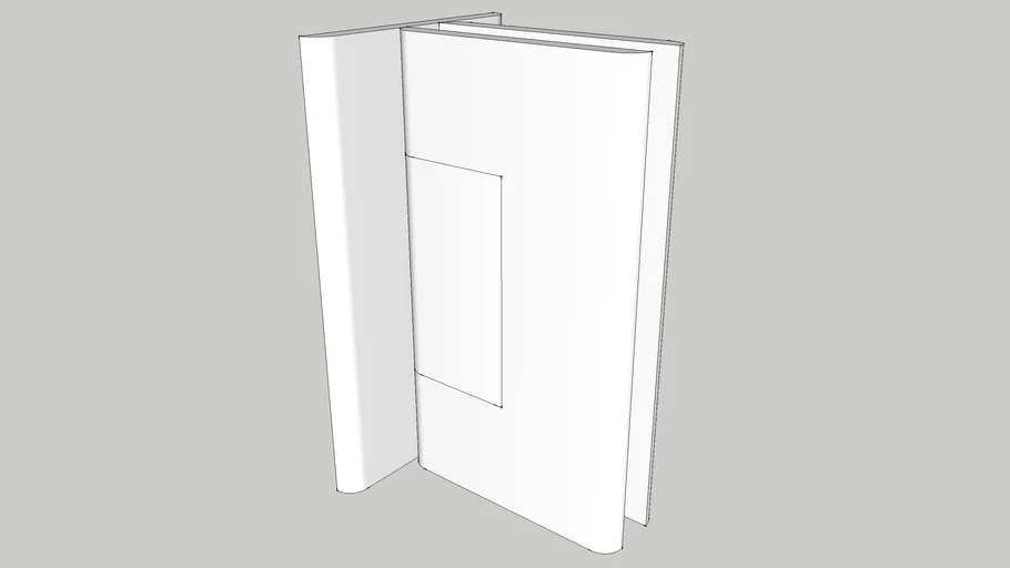 Framles shower door hinge | 3D Warehouse