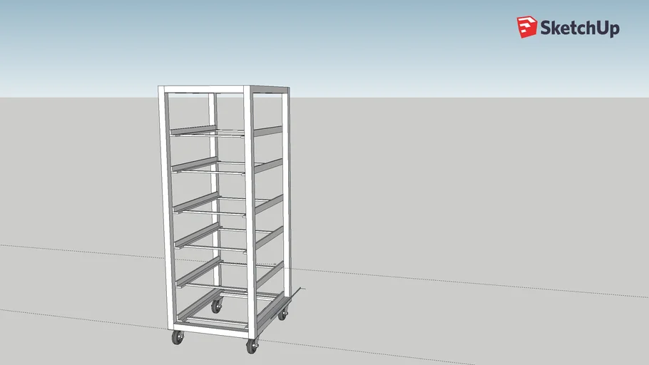 Clean room kitting trolley 300819 | 3D Warehouse