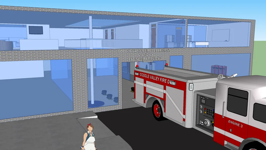Google Valley Fire Department- Station 4 | 3D Warehouse
