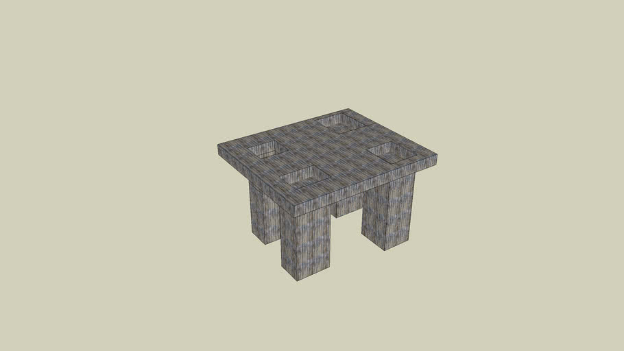 wood table | 3D Warehouse