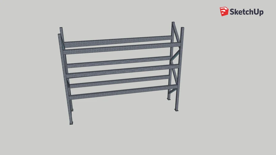 PA Metal Rack 12ft | 3D Warehouse