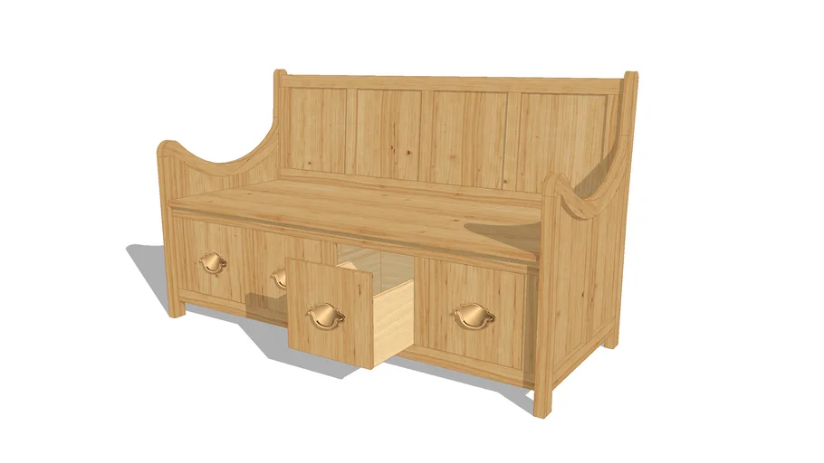 Foyer Bench | 3D Warehouse