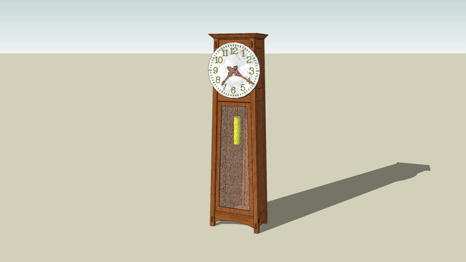 Mission Style Tall Case (Grandfather) Clock | 3D Warehouse