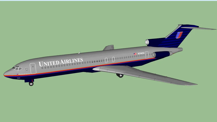 United Airlines 727-222/Adv. (2000) | 3D Warehouse