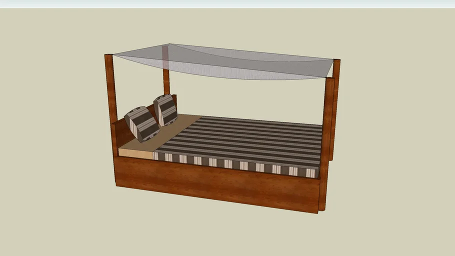 canopy bed | 3D Warehouse