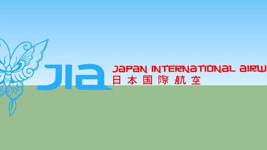 Japan International Airways (JIA) Logo (2012 FICTIONAL]) | 3D Warehouse