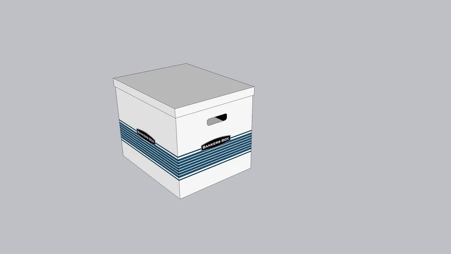 bankers box 12Wx15Dx12H | 3D Warehouse