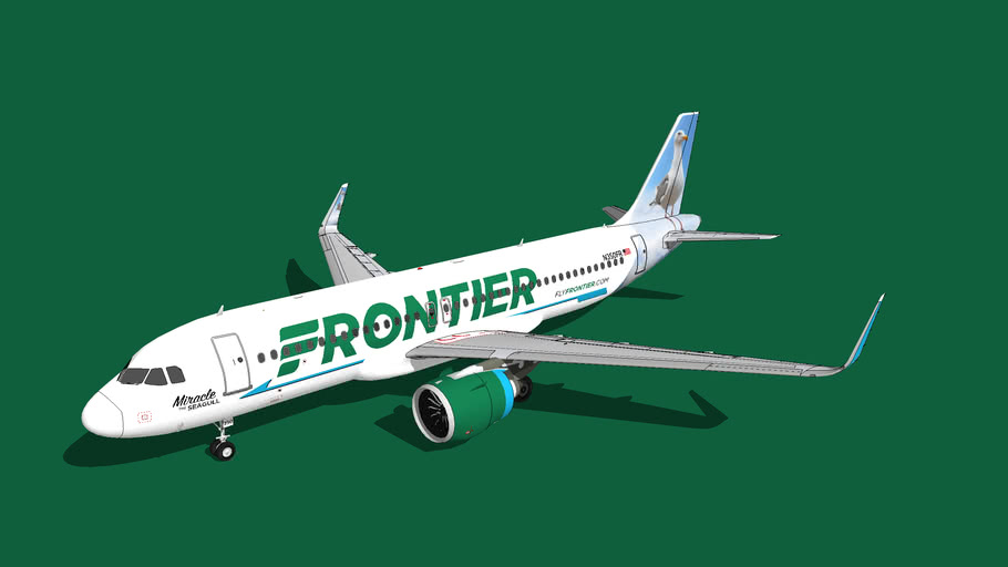 Frontier Airlines Airbus A320neo (2021) | 3D Warehouse