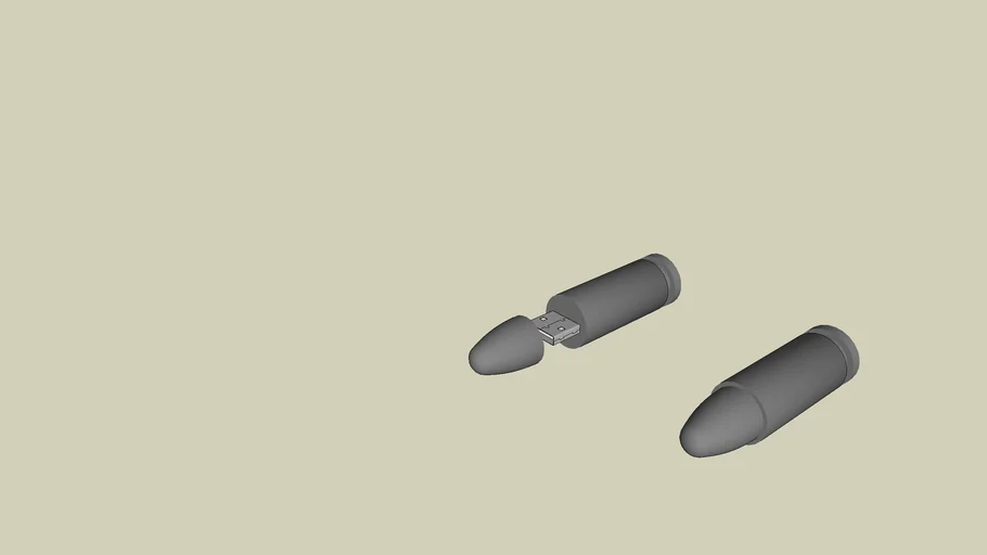 USB memory bullet | 3D Warehouse