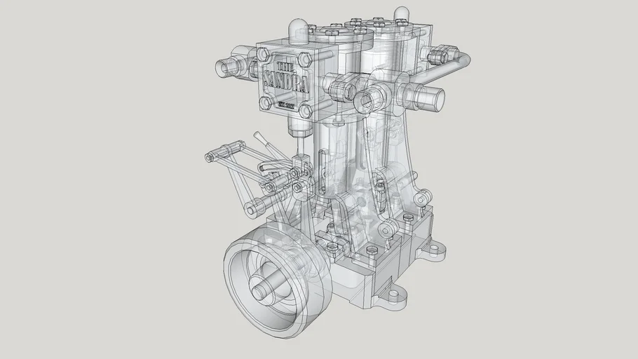 Soumard Twin cylinder steam engine | 3D Warehouse