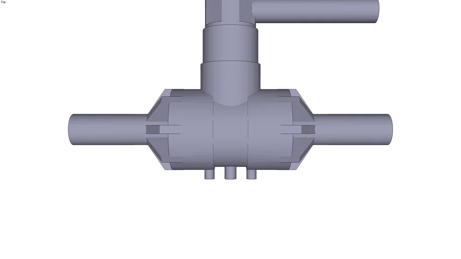 PE ball valve PE 100 SDR 11 Seating joints...in NBR PE.80.BW11 - D: 32 Code: 29431 | 3D Warehouse