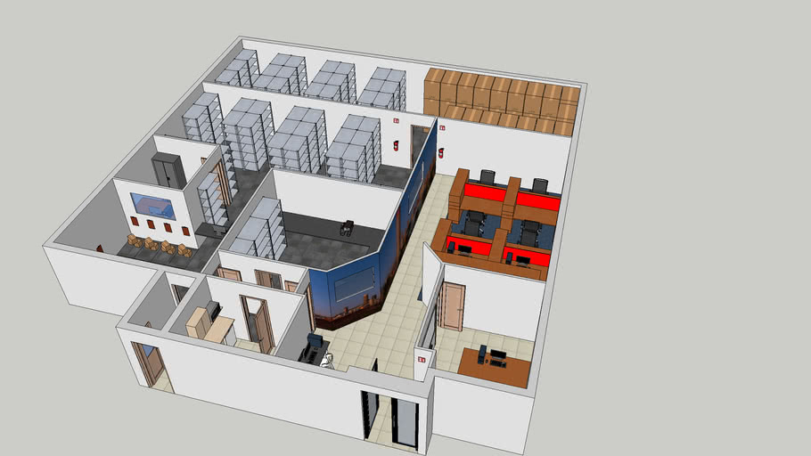 office Layout | 3D Warehouse