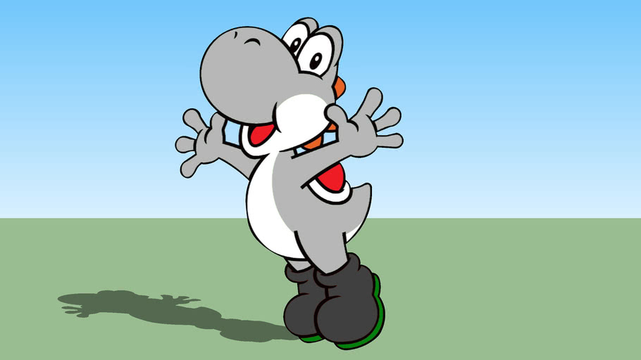 2D Gray Yoshi | 3D Warehouse