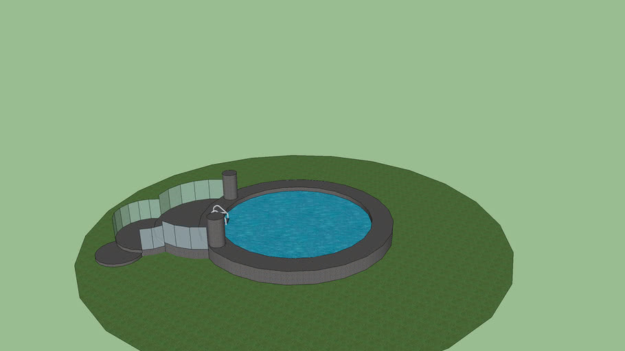 Circular Swimming Pool - Outdoor | 3D Warehouse